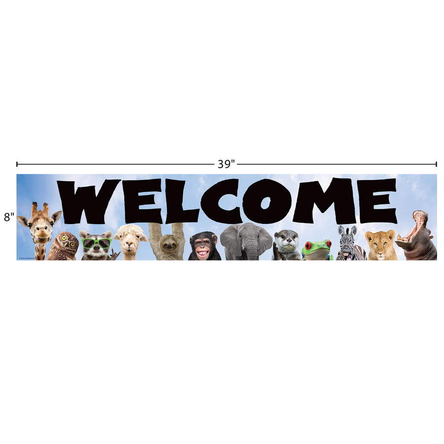 Go Wild Animals Welcome Banner – The Teacher's Store