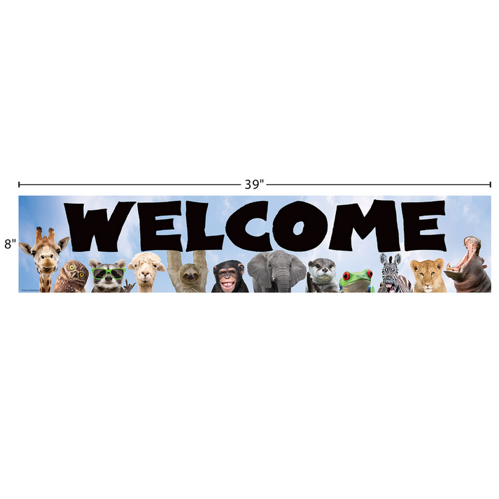 Go Wild Animals Welcome Banner – The Teacher's Store