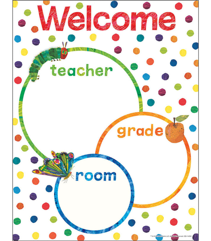 World of Eric Carle™ Welcome Chart – The Teacher's Store